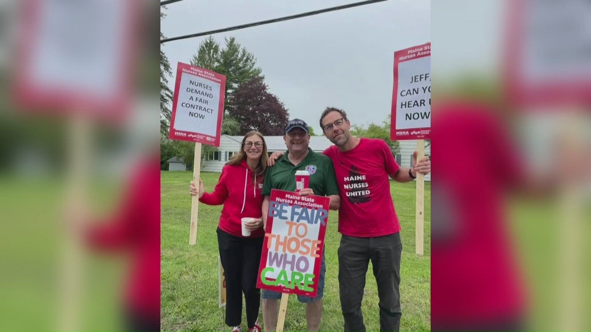 Troy Jackson, Shenna Bellows join Houlton nurses' multi-day strike ...