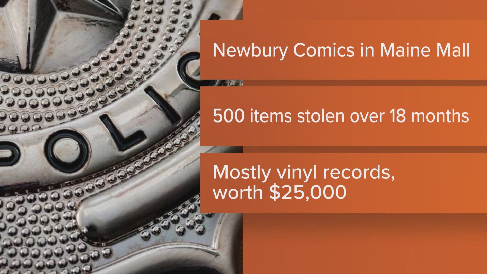 Windham man charged with $25K record theft at Maine Mall ...