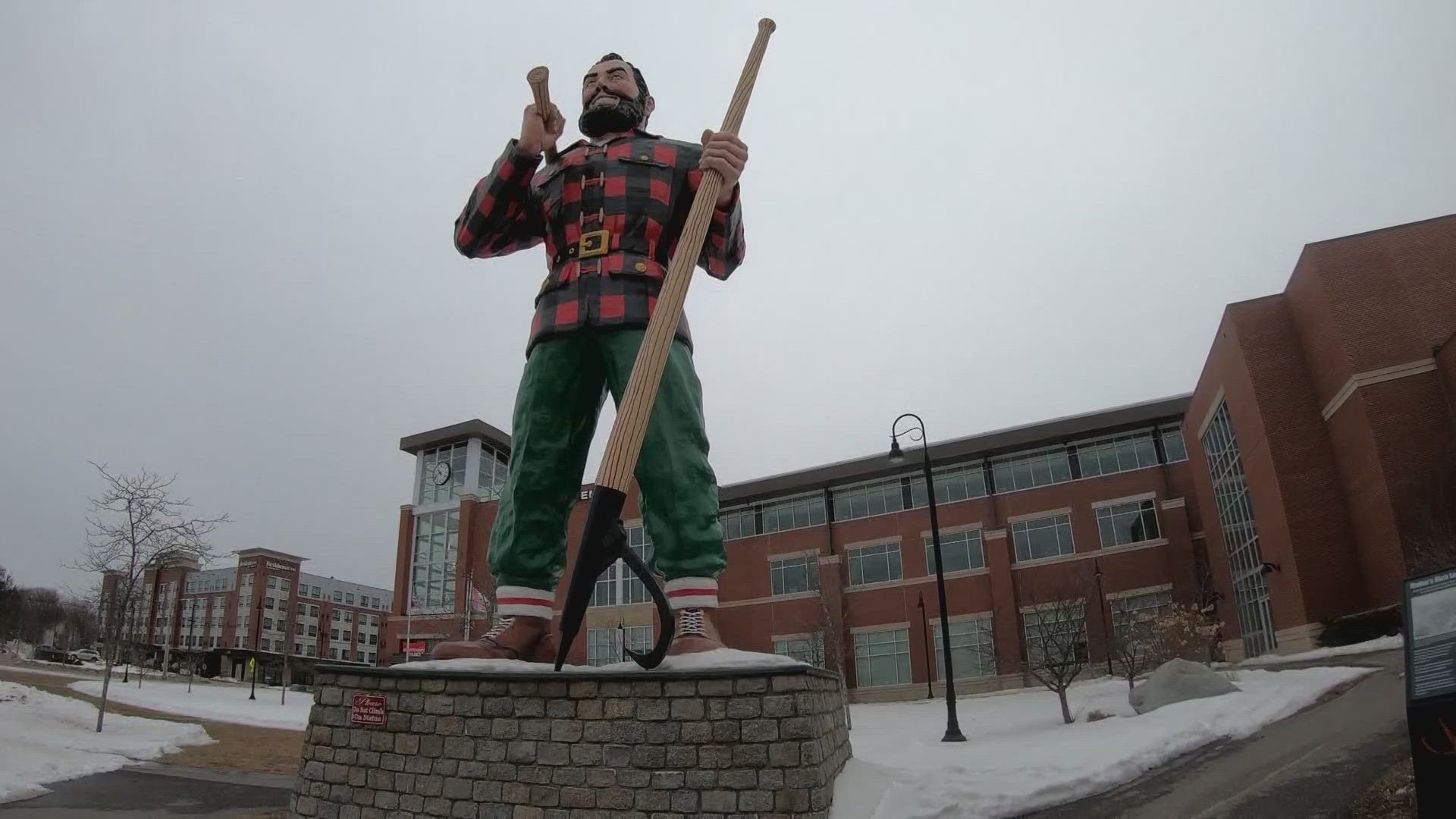 History and folklore of Bangor's Paul Bunyan statue now on display ...