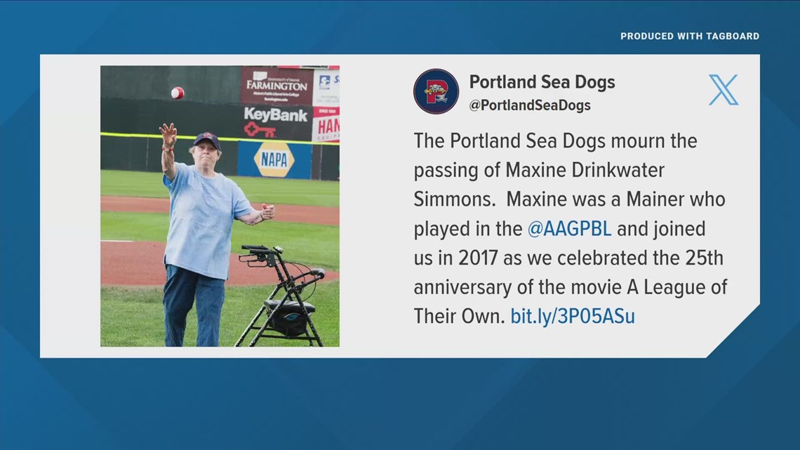 Maine baseball legend Maxine Drinkwater Simmons dies at 87 ...