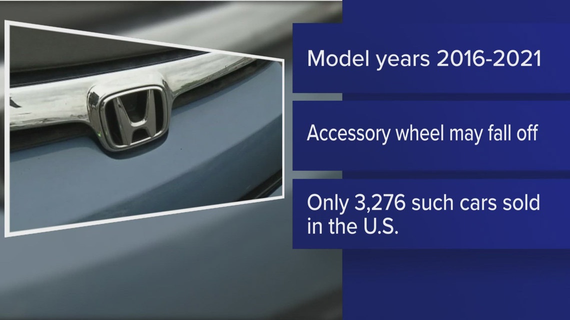 Honda recalling more than 400,000 vehicles because wheels can come off | newscentermaine.com