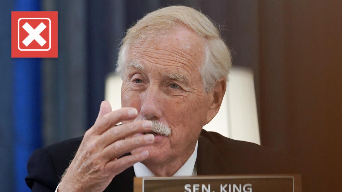 VERIFY: Yes, Sen. Angus King has had bills passed into law ...