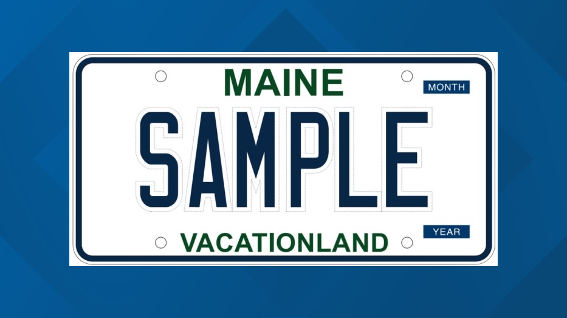 Maine license plate options will soon include pine tree plate ...