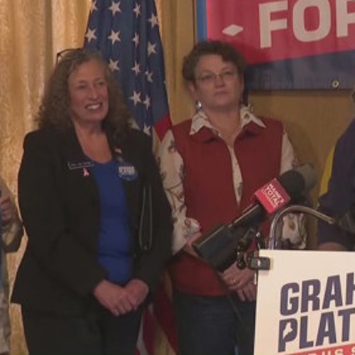 Graham Platner speaks in Augusta after Janet Mills suspends US Senate ...