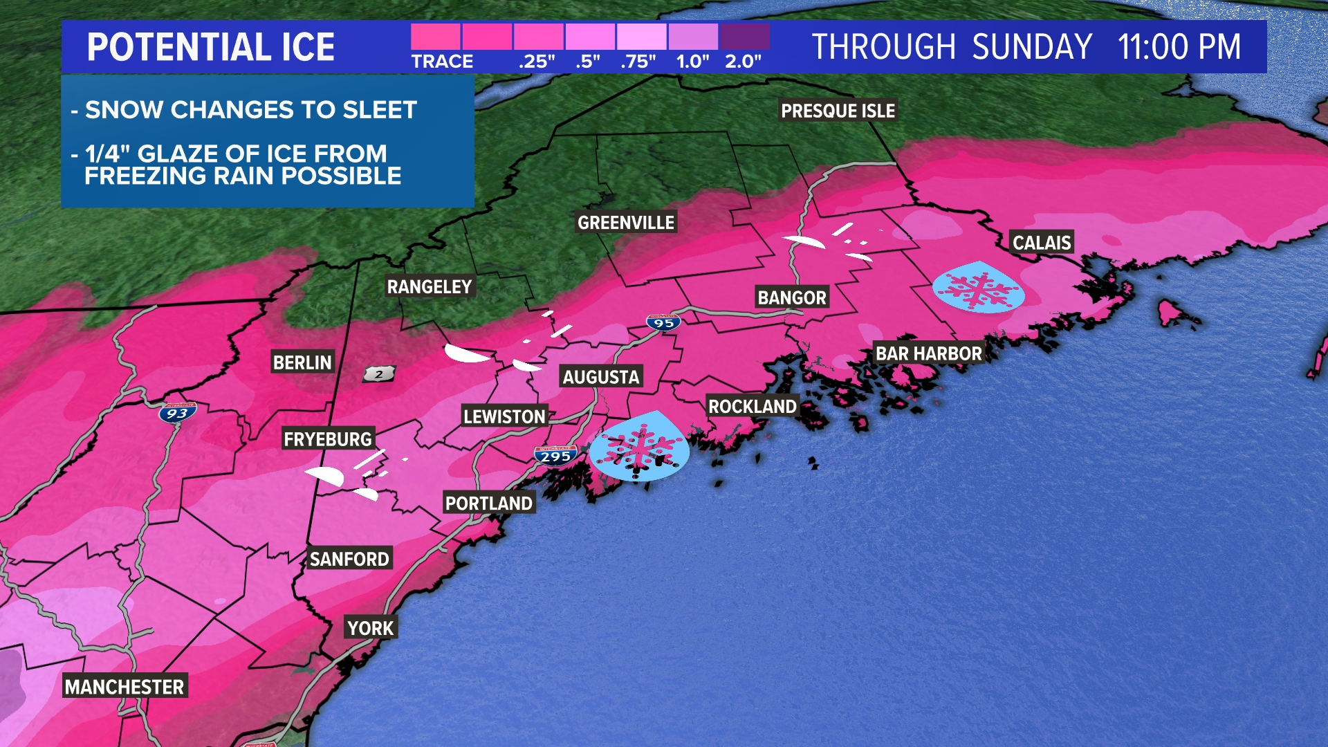 Weekend storm to bring significant snow and ice to Maine ...
