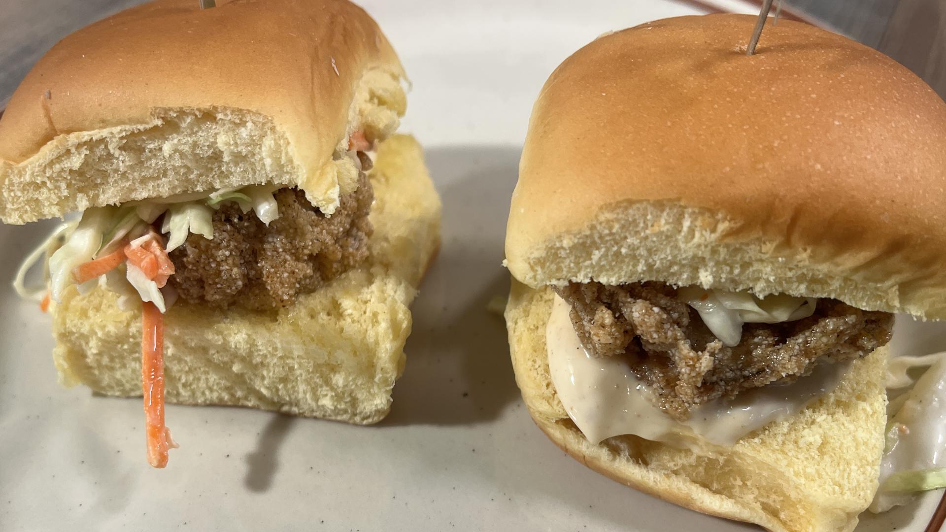 Chef Matt Ginn makes oyster sliders ahead of Dry Dock opening ...
