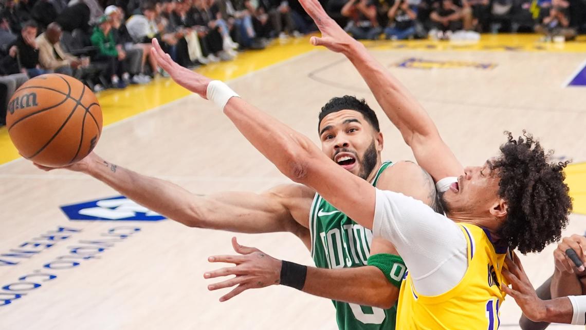 Davis, Reaves propel Los Angeles Lakers to 117-96 victory over Boston ...