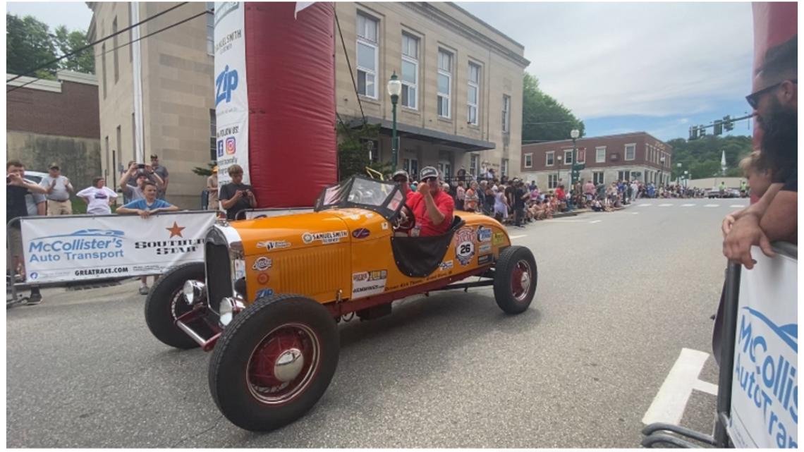 The Great Race classic car race ends in Gardiner, Maine ...