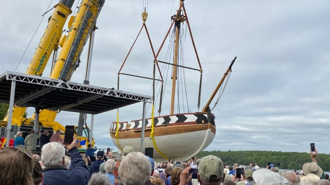 Maine's First Ship the Virginia launches in Bath | newscentermaine.com