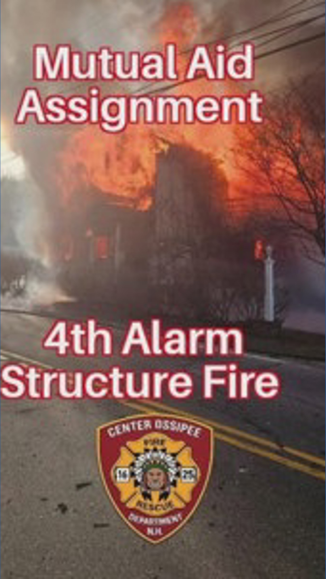 New Hampshire home mostly collapses amid large fire | newscentermaine.com