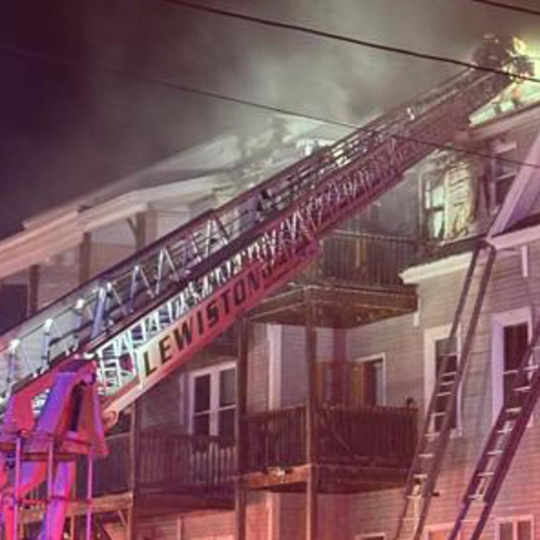 Lewiston apartment building fire displaces 15 residents; one injured ...