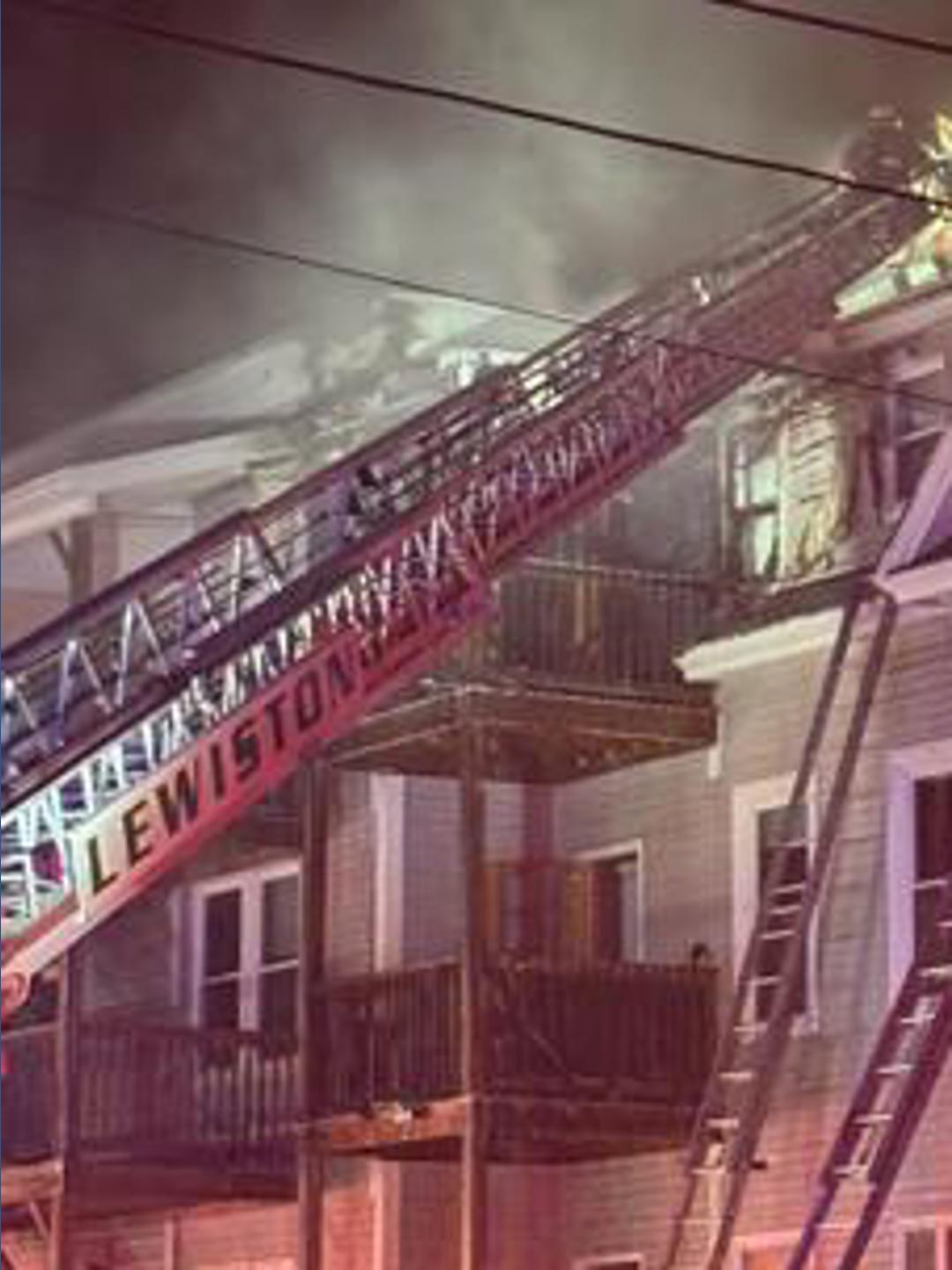 Lewiston apartment building fire displaces 15 residents; one injured ...