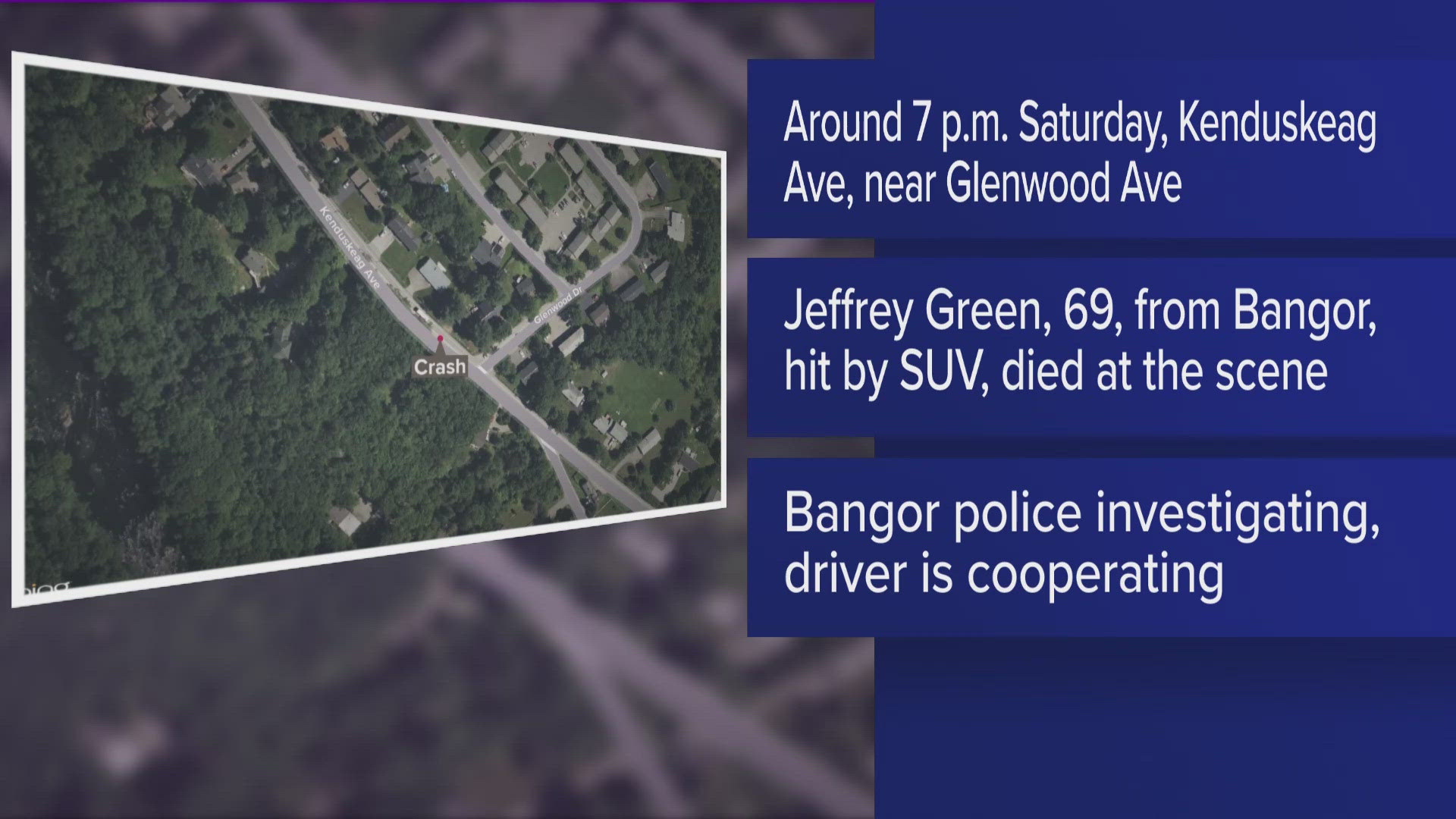 Pedestrian dies after being hit by vehicle on Kenduskeag Avenue in ...