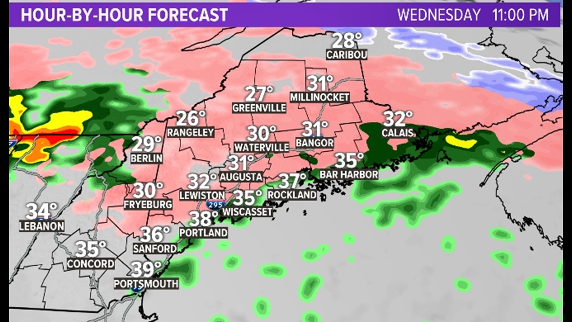 Maine weather forecast: Freezing rain in Maine on Wednesday ...