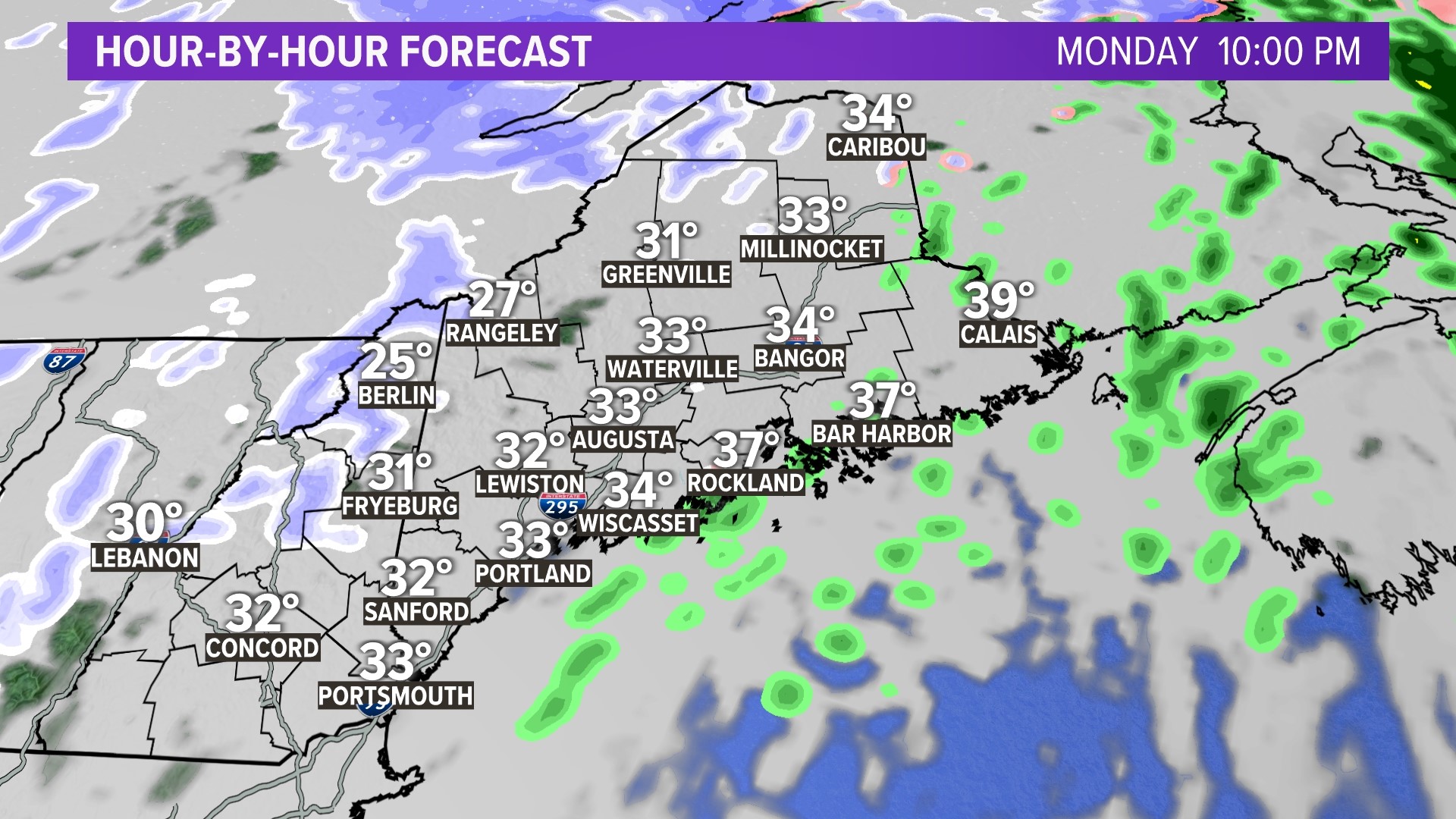 Strong winter storm brings snow, wind and rain to Maine on Monday ...