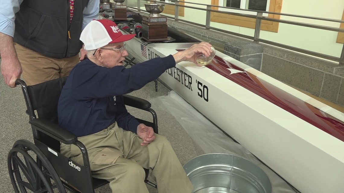 Bates College dedicates new rowing shell after World War II Veteran ...