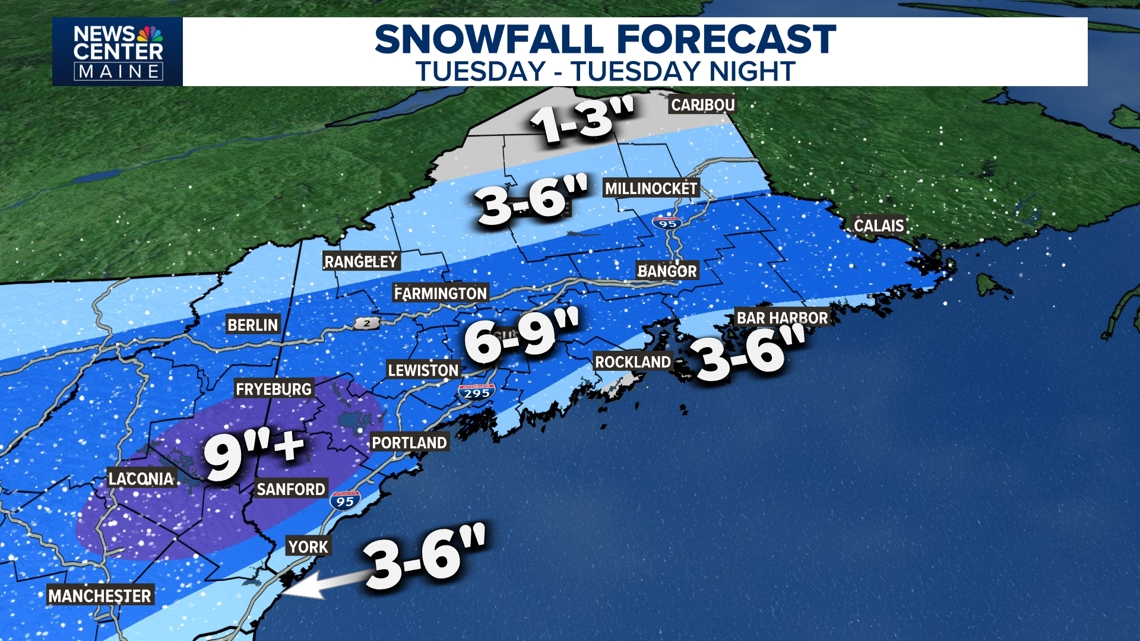 Snowstorm continues to impact Maine through the evening ...