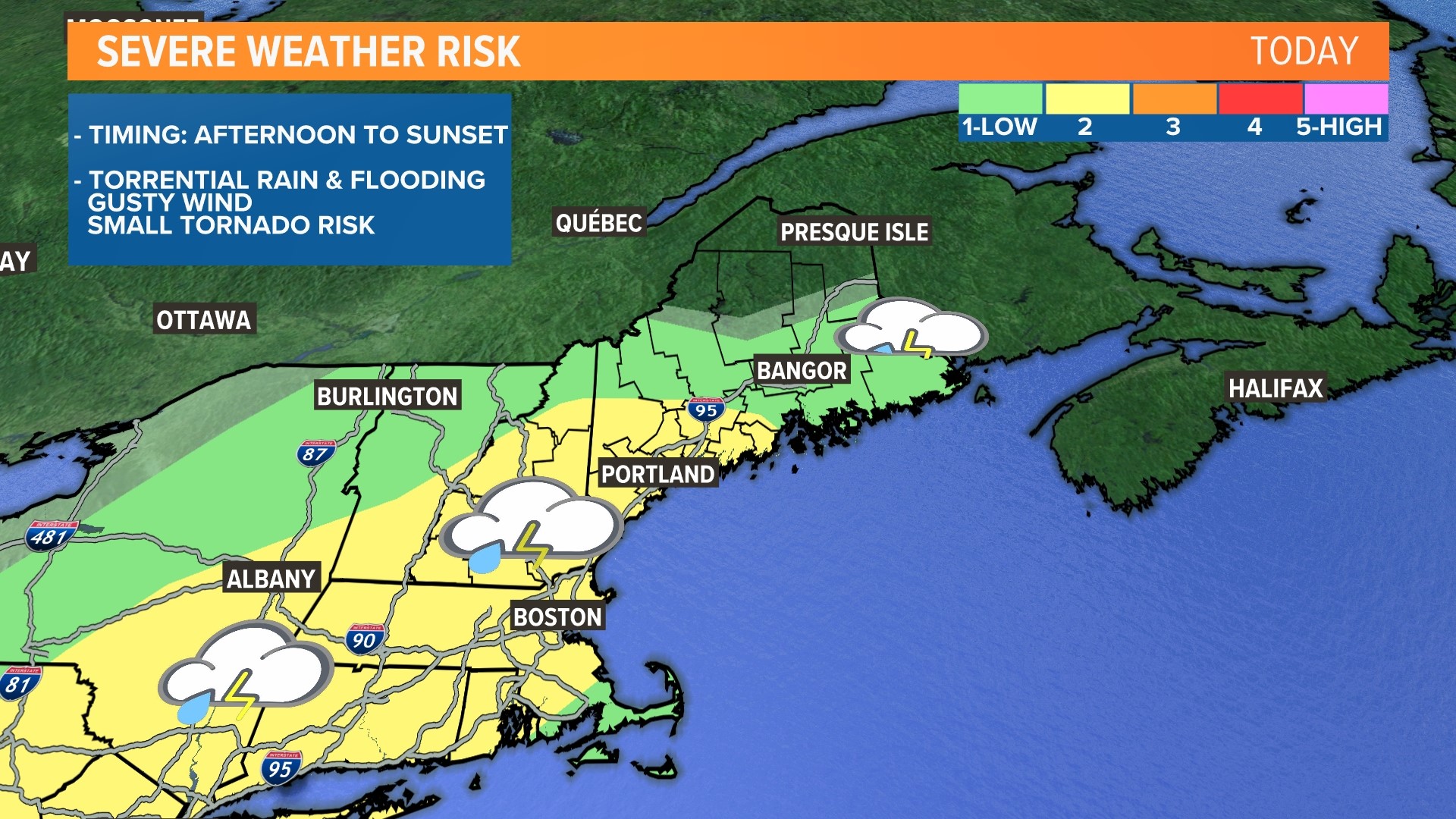 Strong storms possible this afternoon in Maine | newscentermaine.com