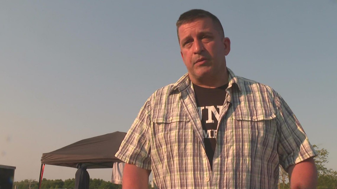 Kevin is back on the roof of Patriot Subaru in Saco to raise money for ...