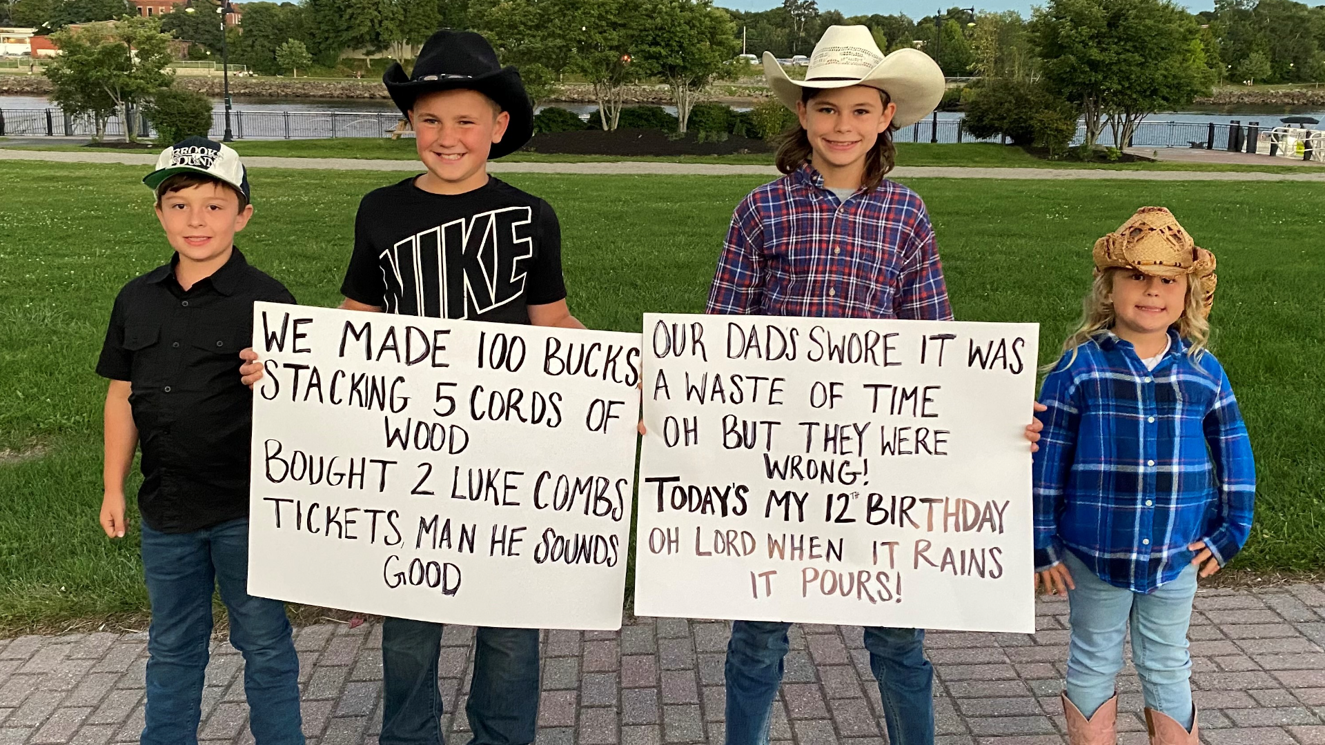 Luke Combs rewards two young fans' hard work at Friday concert ...