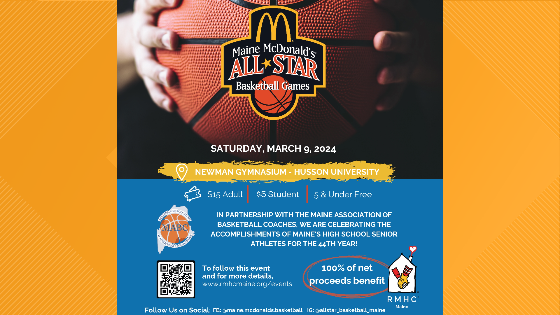 44th ME McDonald's All-Star Basketball Games set for March 9 ...