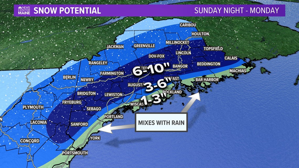 Storm on the way at the start of the week Sunday into Monday ...