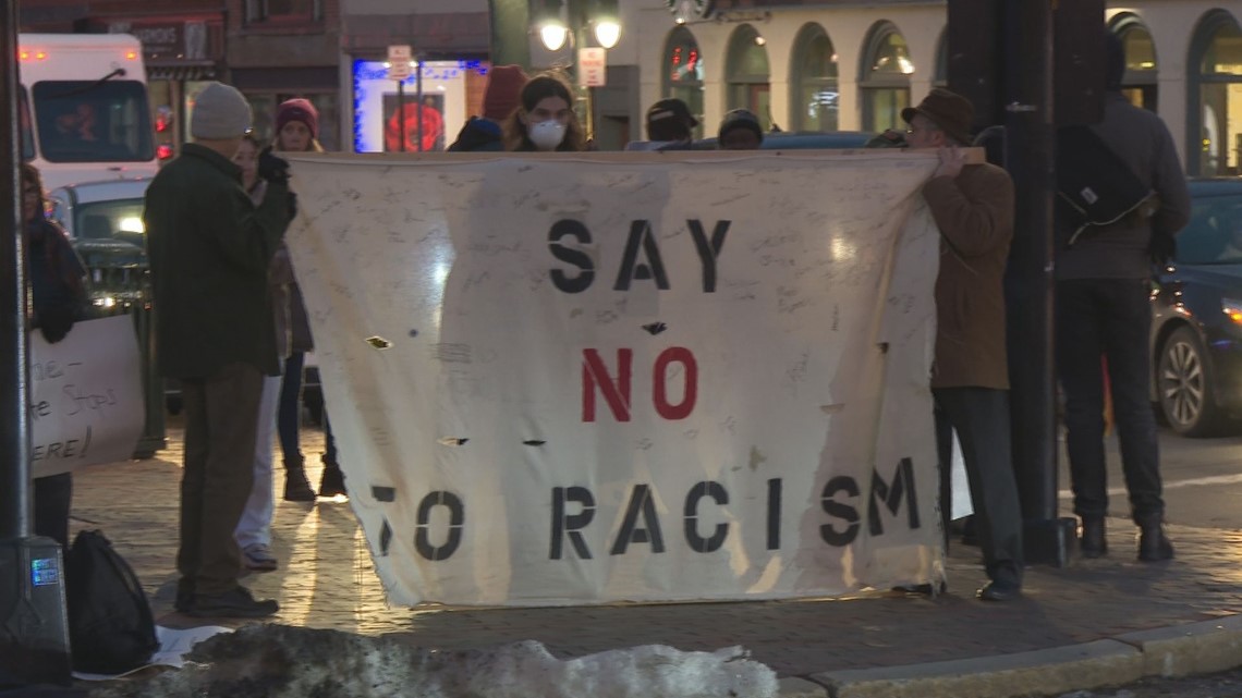 In Portland, activists rally to 'Say No To Racism' | newscentermaine.com