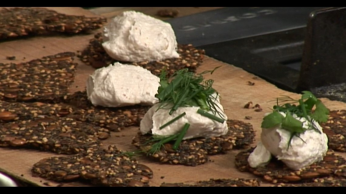 Recipe: Making smoked trout mousse on a homemade cracker ...