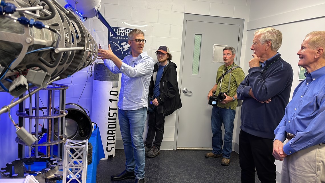NASA head visits bluShift Aerospace in Brunswick | newscentermaine.com