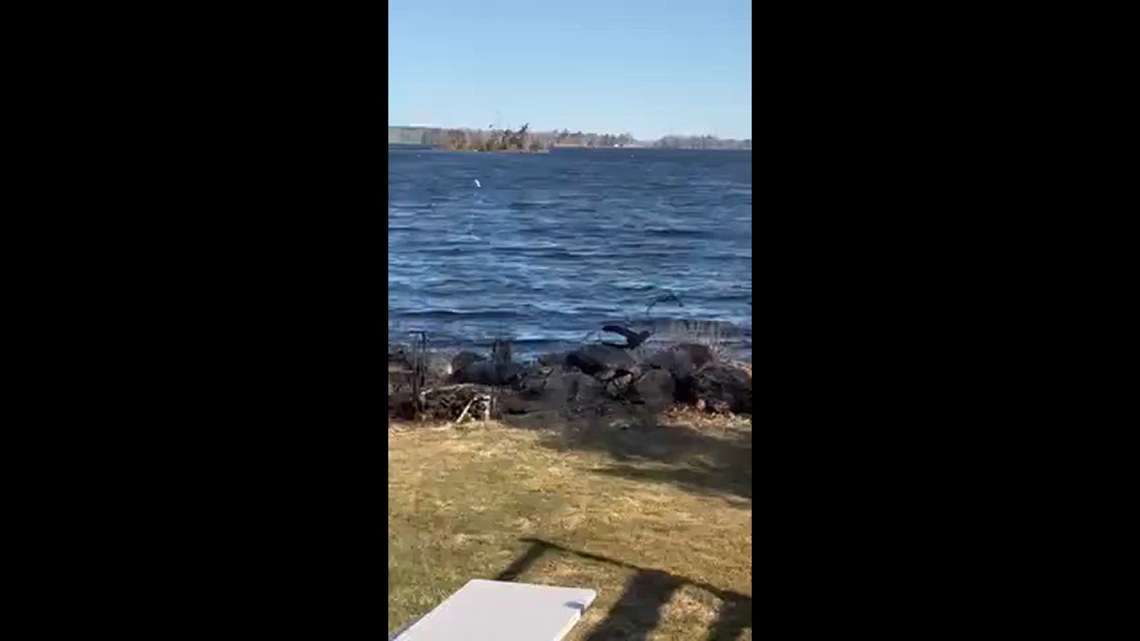 Ice out Pushaw Lake | newscentermaine.com