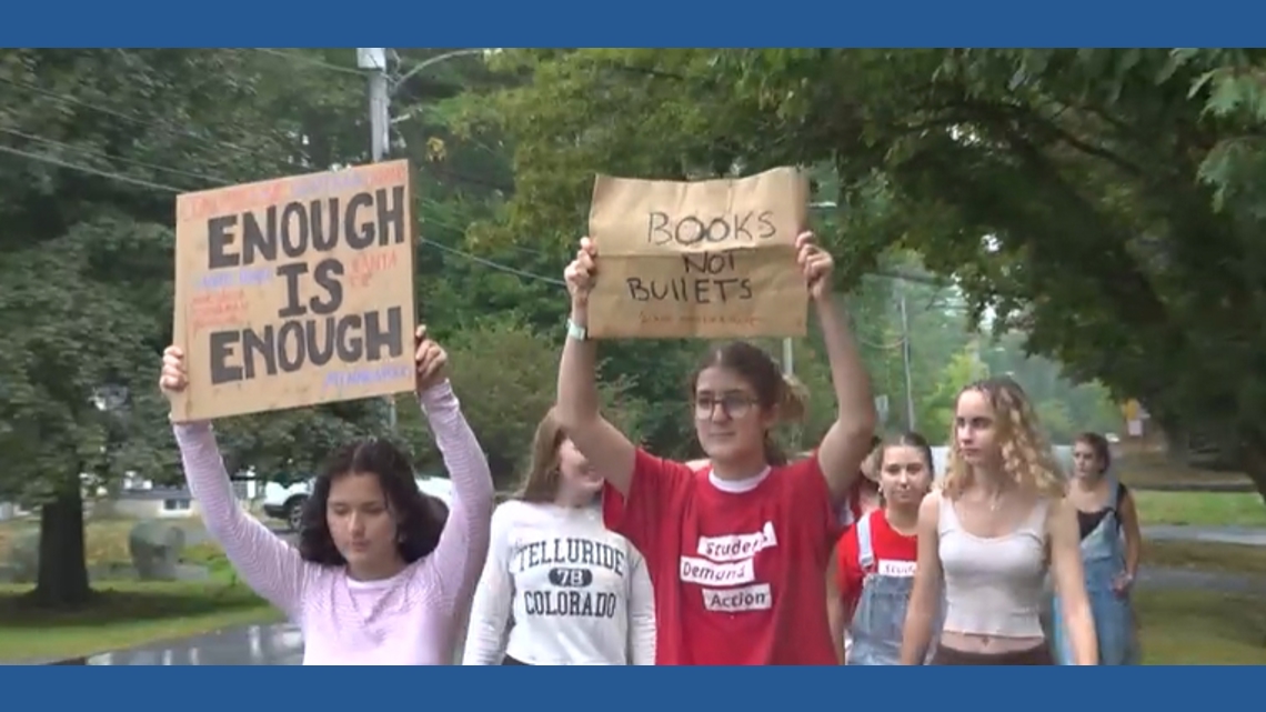 Freeport High School students join national walkout against gun ...