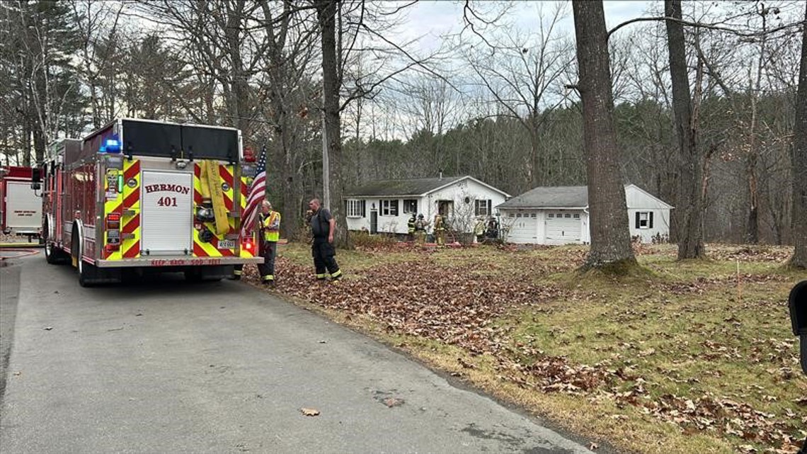 Hermon fire crews, nearby agencies respond to house fire ...