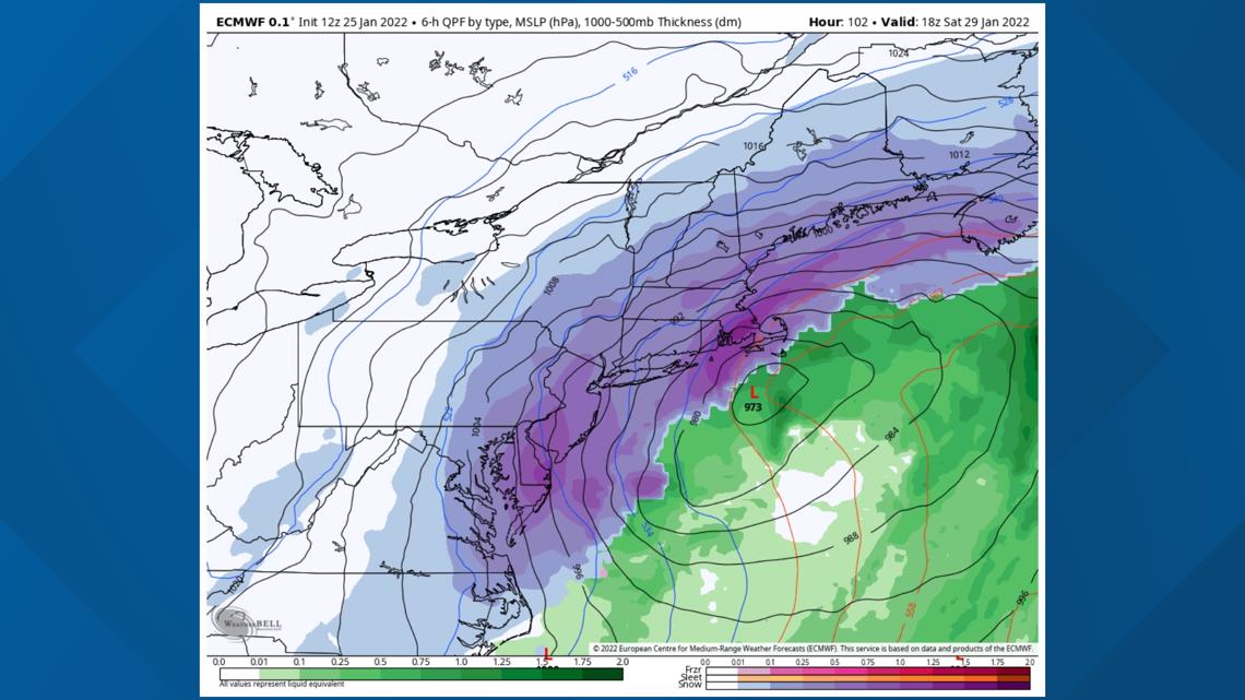 Saturday winter storm still on: Let's have a map now | newscentermaine.com
