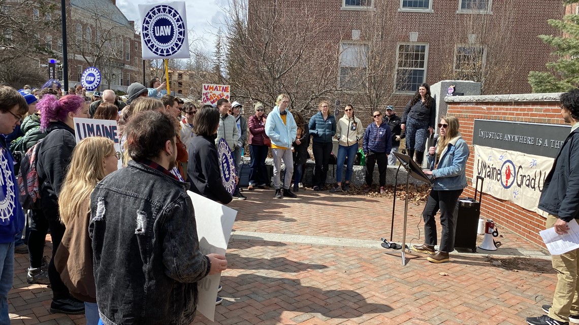 UMaine graduate student workers rally to form union | newscentermaine.com