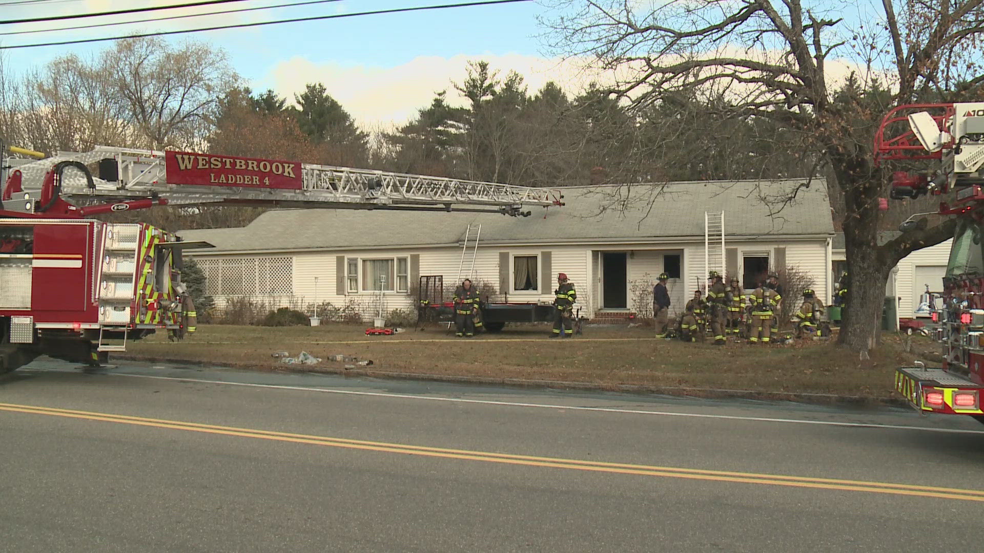 Route 302 in Westbrook reopens after crews respond to structure fire ...