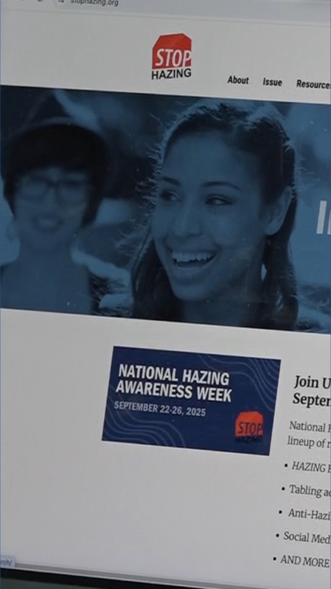 National Hazing Prevention Week shines light on hidden dangers on ...
