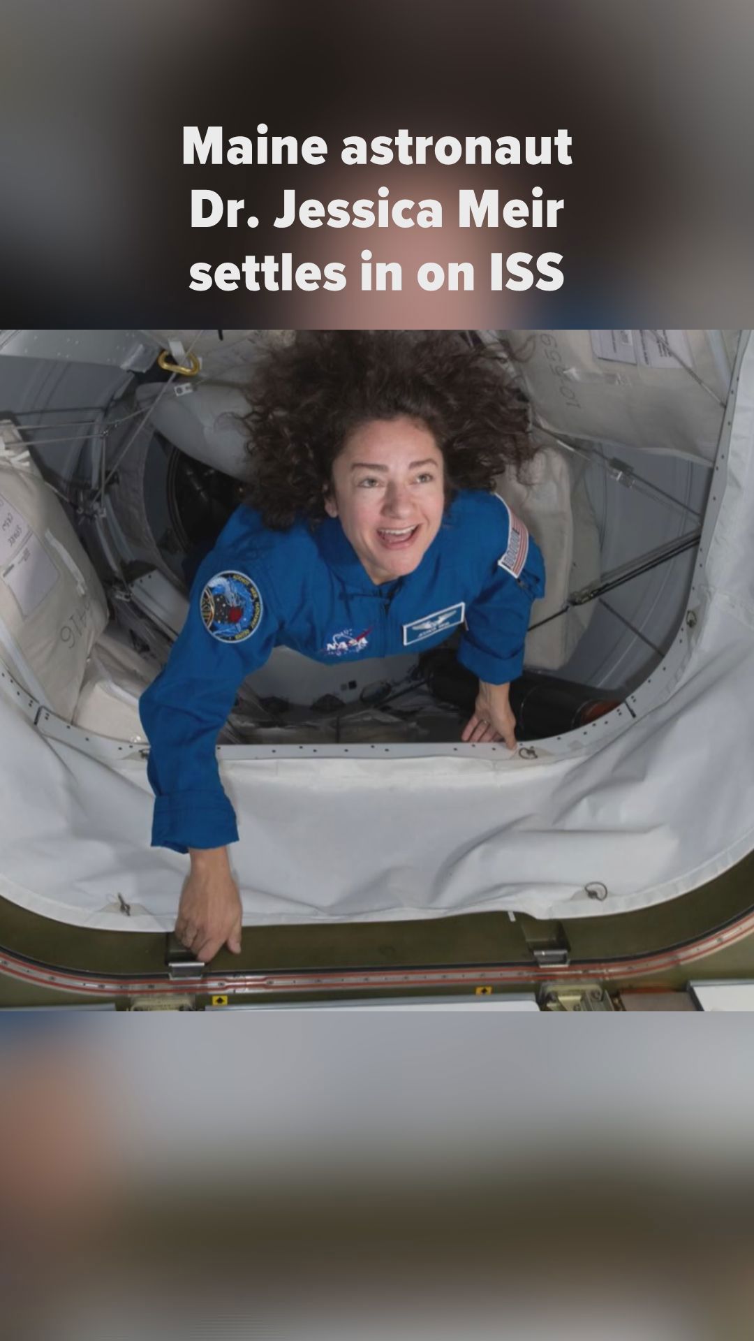Dr. Jessica Meir studies veins in zero g... and the ISS gets an orbit ...