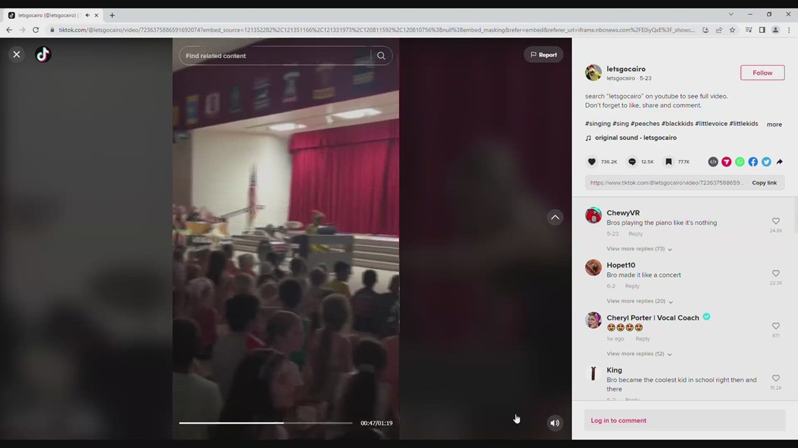 Kid singing 'Peaches' in talent show goes viral | newscentermaine.com