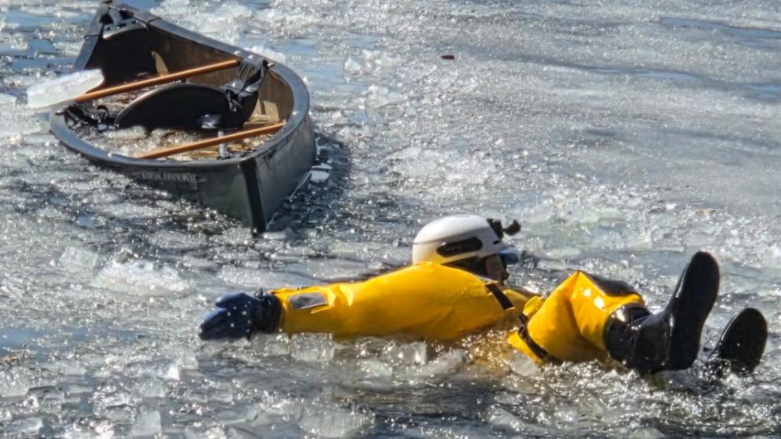 Person rescued after falling through ice in Winthrop | newscentermaine.com