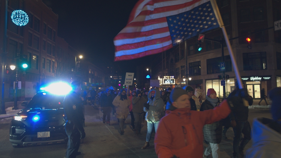 Hundreds protest ICE operations in downtown Portland | newscentermaine.com