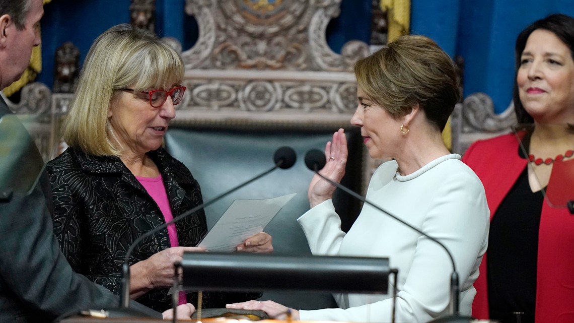 Maura Healey sworn in as Massachusetts governor | newscentermaine.com