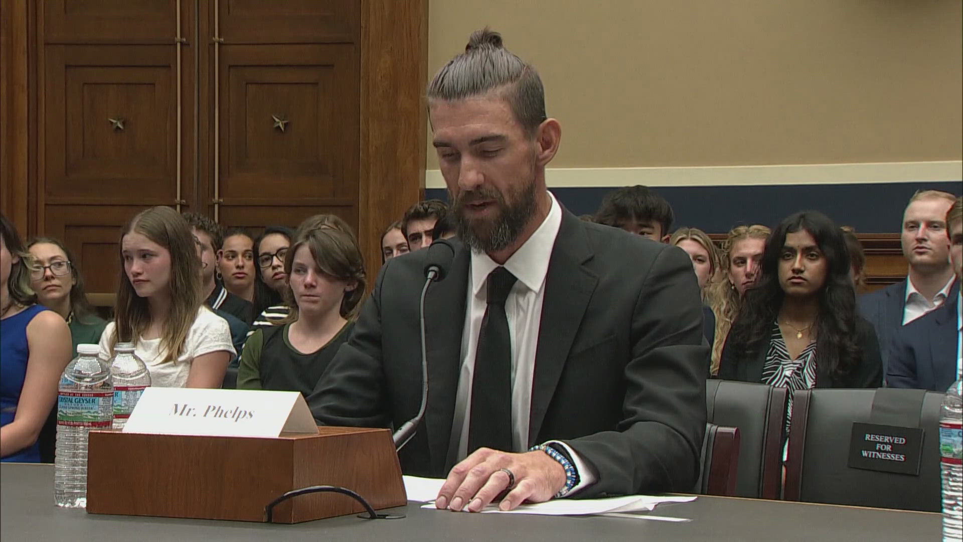 Olympic medalist Michael Phelps testifies before Congress ...