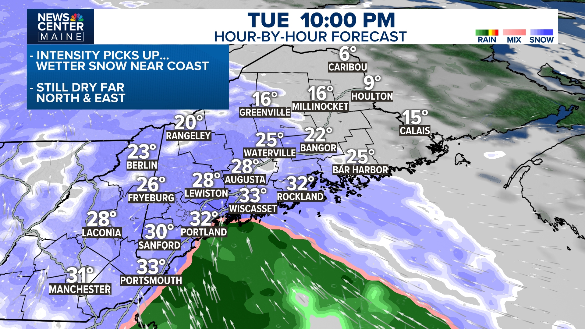 White Christmas: Updated snow forecast for tonight into Wednesday ...