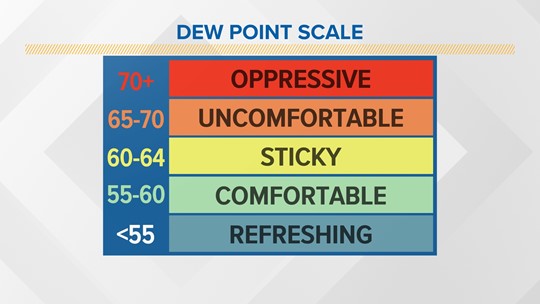 Meteorologist explains dewpoint when referring to humidity ...