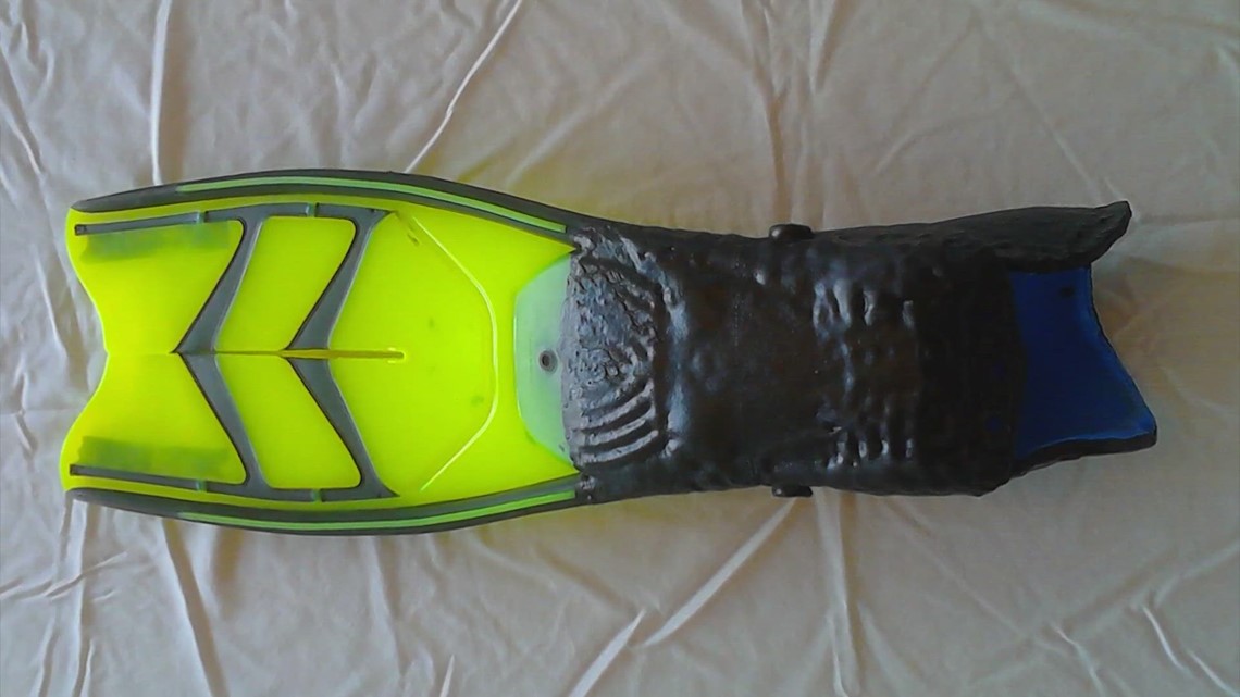 Couple finds success after making prosthetic fin, nine years after ...