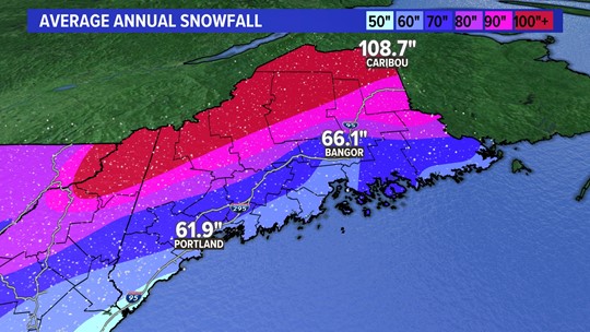 Maine February snowfall totals low in Portland, Bangor ...