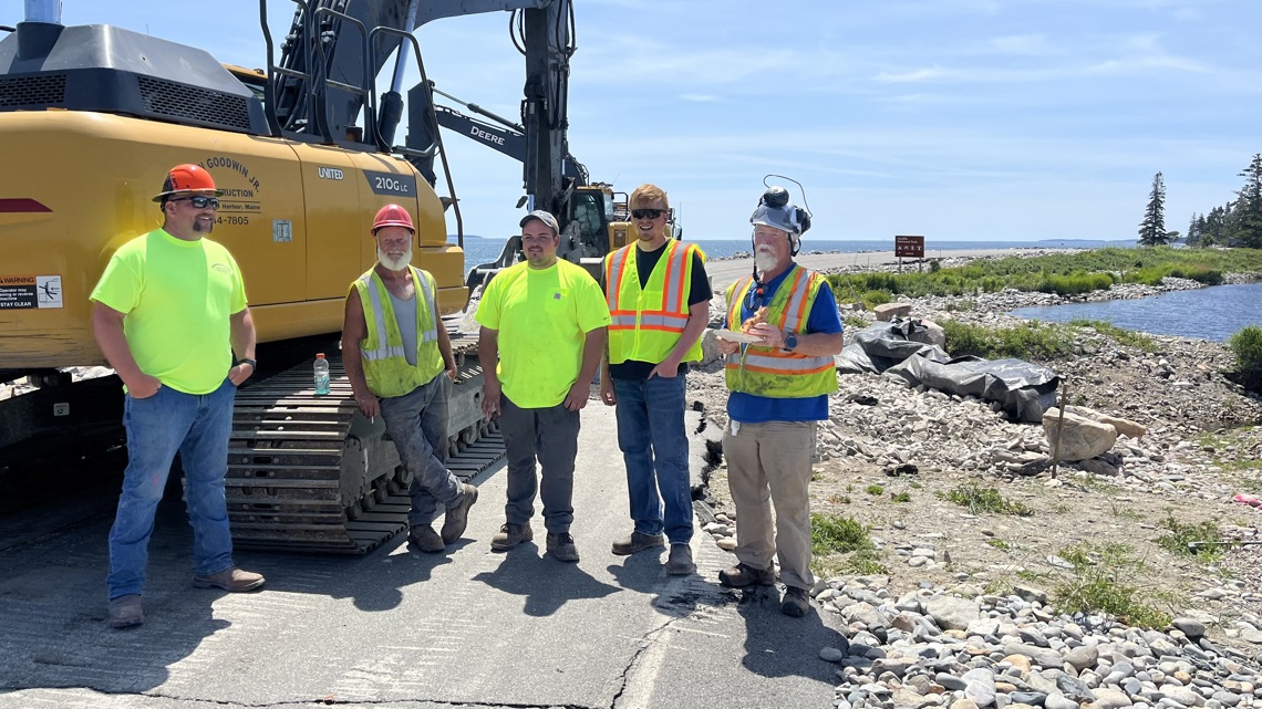 Local contractors begin Seawall Road repairs to open next week ...