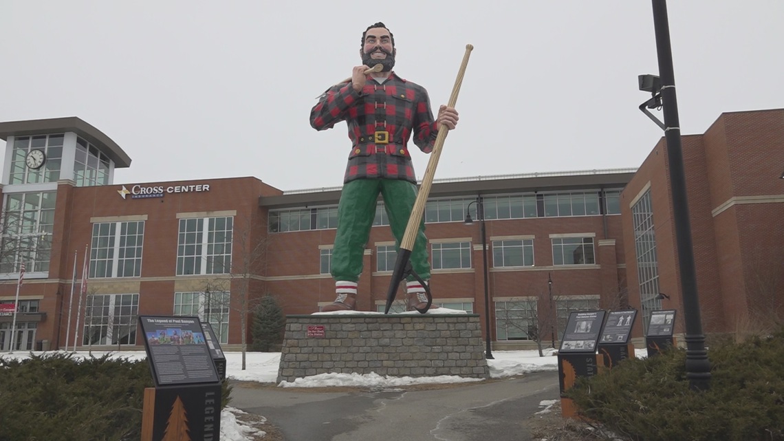History and folklore of Bangor's Paul Bunyan statue now on display ...