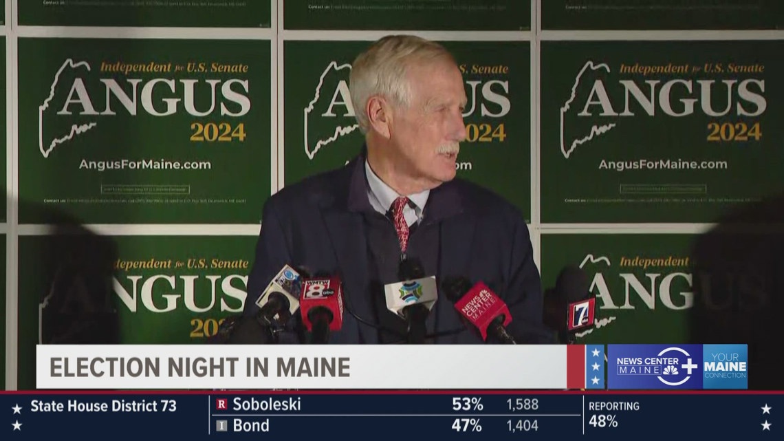 Election 2024: Sen. Angus King addresses supporters at his watch party ...