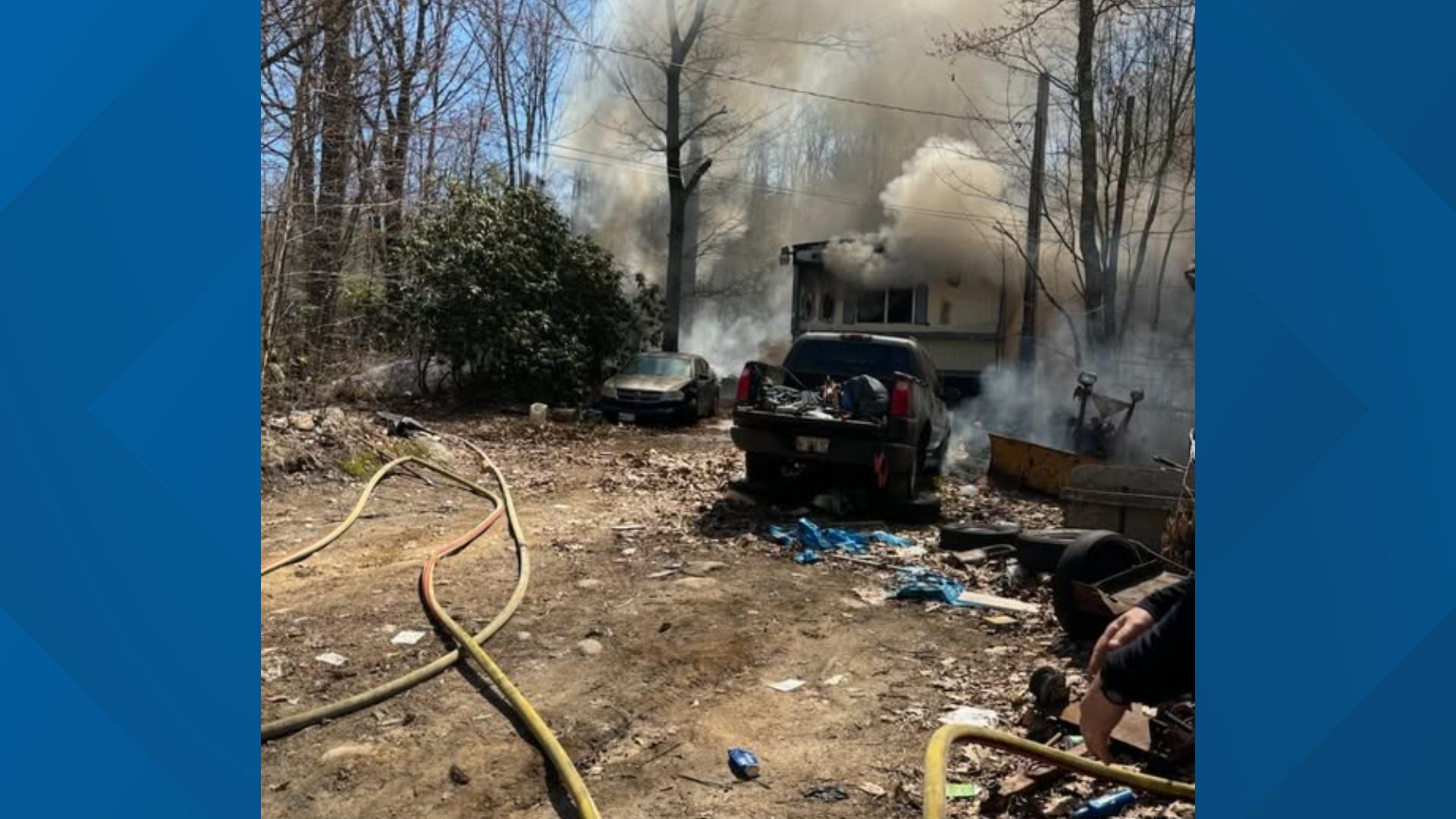 All-hands Brunswick fire started outdoors and spread to a mobile home | newscentermaine.com
